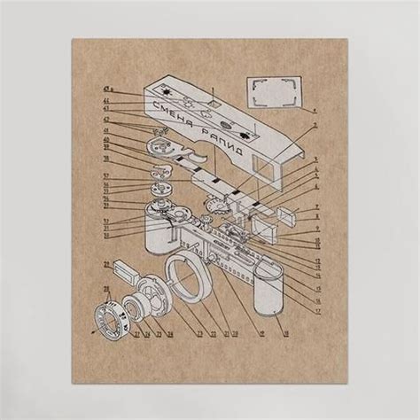 Exploded View Camera Print