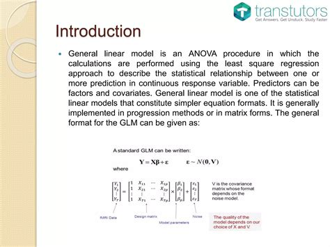 General Linear Model Statistics PPTX