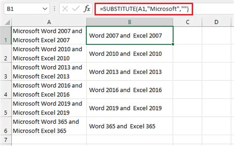 How To Use The Excel Substitute Function Goskills