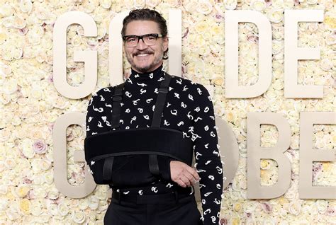 What Happened To Pedro Pascals Arm A Golden Globes Surprise Betches