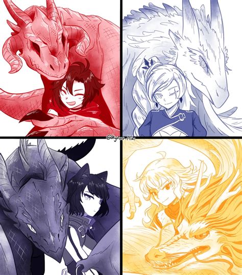 Ruby Rose Weiss Schnee Yang Xiao Long And Blake Belladonna Rwby Drawn By Kyrus Hiki Danbooru