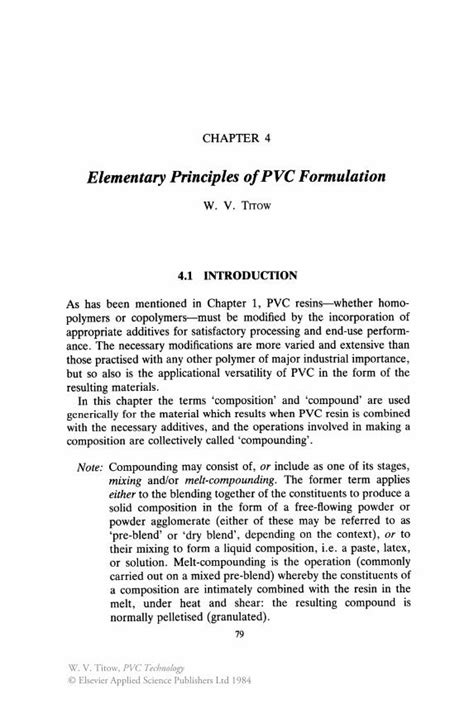 pdf pvc technology elementary principles of pvc formulation