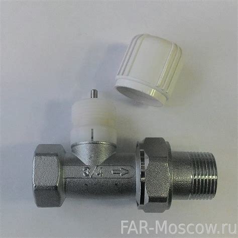 FAR FT 1824 Термостатическая головка (термоголовка) белая - глянцевая в ...