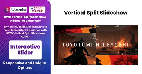vertical split slideshow addon for elementor wp plugins ft