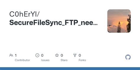 Github C0herylsecurefilesyncftpneeded