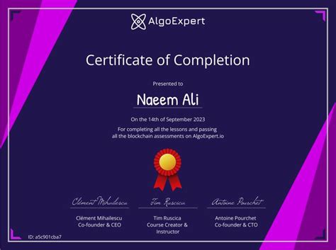 Naeem A On Linkedin Blockchain Blockchaindevelopment Certification Algoexpert Techskills