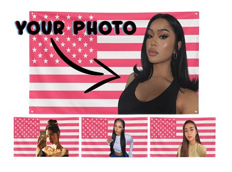 Custom Photo Pink Usa America Flag 3x5 Ft Personalized Flags Design Your Image Funny Flag
