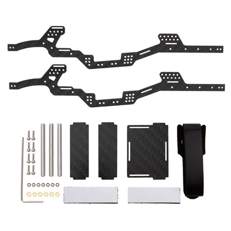 Meus Racing Carbon Fiber Lcg Chassis Kit Frame Girder For Axial Scx24 Deadbolt Jlu C10 Bronco 90081