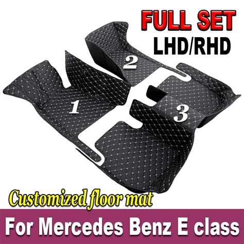 Custom Car Floor Mats For Mercedes Benz E Class E260 E300 E320 E350