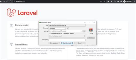 How To Create A Zip File Of Any Files And Download In Laravel 9