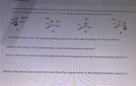 Solved Which Of The Following Represents The Correct