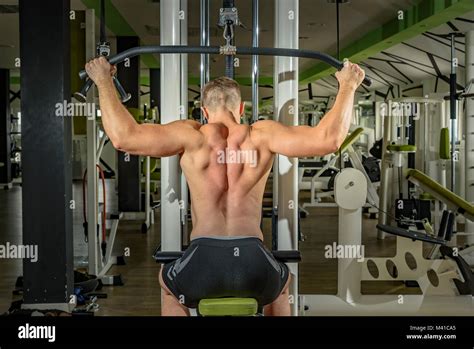 Shoulder Pull Down Exercise Stock Photo Alamy