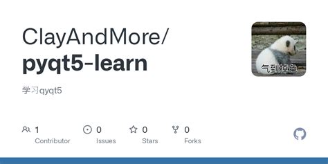 github clayandmore pyqt5 learn 学习qyqt5