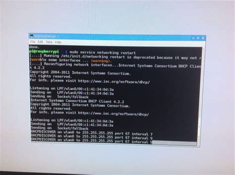 internet sur raspberrypi linux unix