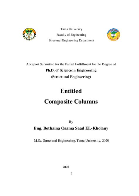 Pdf Composite Columns