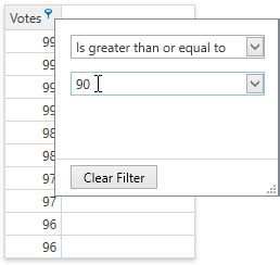 Step 3 Enable Filter Operations WPF Controls DevExpress Documentation