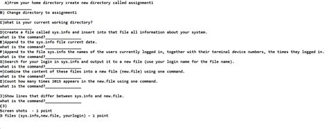 solved a from your home directory create new directory