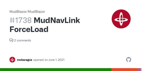 Mudnavlink Forceload · Issue 1738 · Mudblazormudblazor · Github
