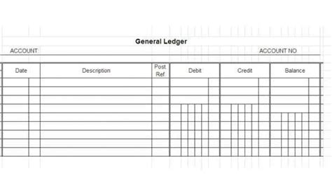 Accounting Ledgers Templates 12 Excel General Ledger Templates Excel