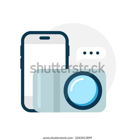 camera access permission on smartphone concept stock vector royalty