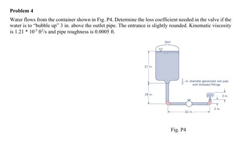 Solved Problem 4water Flows From The Container Shown In