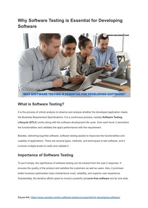 Ppt Why Software Testing Is Essential For Developing Software
