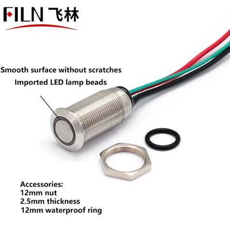 12mm Metal Push Button Switch Reliable And Durable