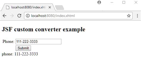 JSF Creating A Custom Validator
