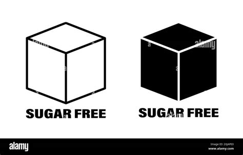 A Graphic Design Element Featuring Two Versions Of A Sugar Cube Icon