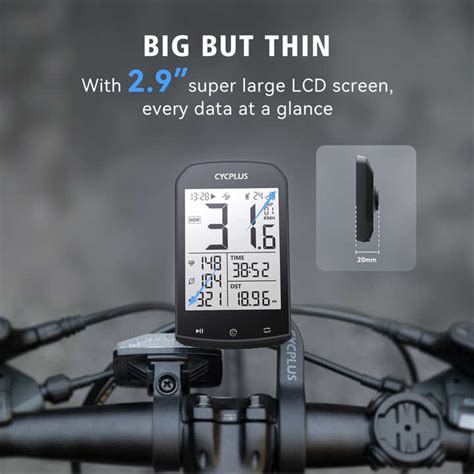 Cycplus Rechargeable Digital Speedometer Gps Bike Cycling Computer