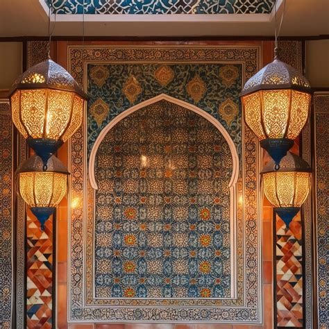 이슬람 배경 아랍어 캘리그라피 프리미엄 Ai 생성 이미지