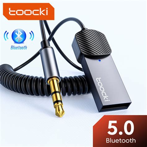 Toocki Wireless Audio Receiver Adapter Bluetooth 50 Aux Usb To 35mm