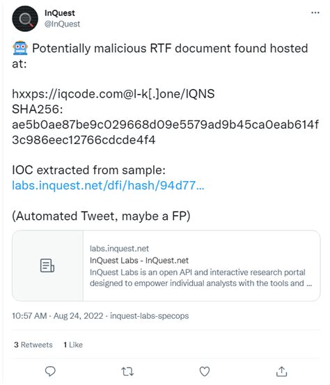 Office Files Rtf Files Shellcode And More Shenanigans Inquest