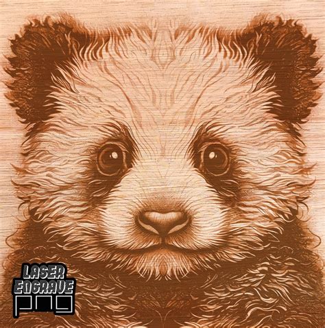 Panda Png Laser Engraving File Cnc File For Wood Cnc Projects