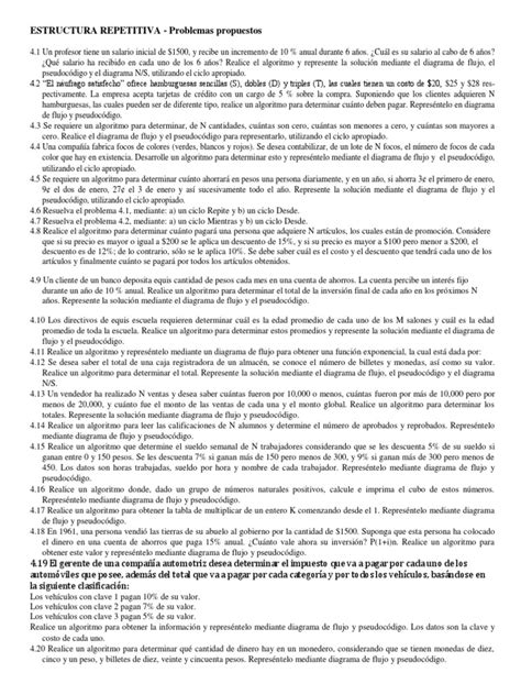 Estructura Repetitiva Pdf Algoritmos Economias Estructura Repetitiva Pdf Algoritmos Economias
