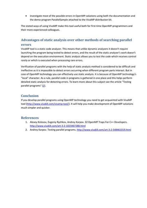 Vivamp A Tool For Openmp Pdf