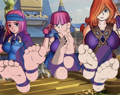 Rule 34 3girls After Match After Work Archer Clash Of Clans Barefoot Clash Series Clash