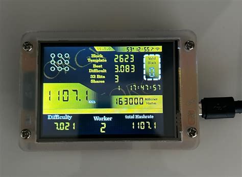 1100 Kh S Bitcoin Miner Nerd Miner Nerdminer 2 8 Zoll Ebay