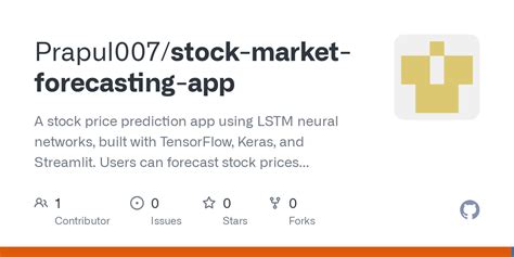 github prapul007 stock market forecasting app a stock price