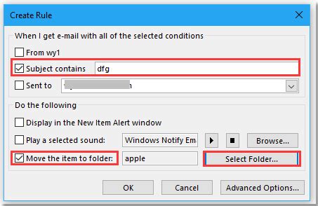 How To Move Emails To A Specific Folder Based On Subject In Outlook