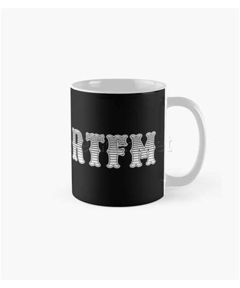 Rtfm Read The Fine Manual White Western Style Design Geeksta