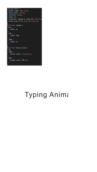 Create A Typing Animation Using Css Asmrprogramming Css Tutorial Youtube