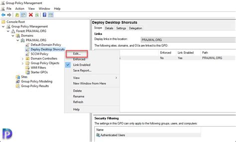 Create Desktop Shortcut Using Group Policy Gpo