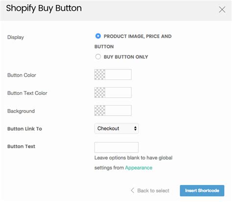 shopify buy button plugin documentation themify