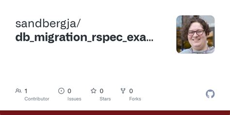 GitHub Sandbergja Db Migration Rspec Examples