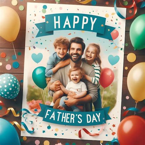 Feliz Día Del Padre Foto Premium