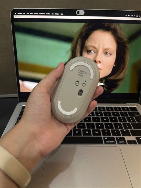 Logitech Mouse Pebble M350 Warna Sand Elektronik Komputer Desktop Di