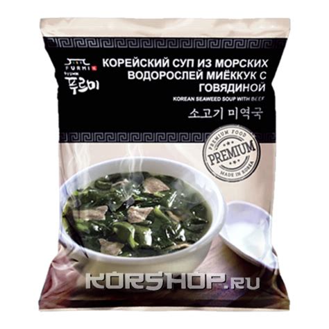 Суп Миёккук из морских водорослей с говядиной Furmi, Корея, 10 г ...