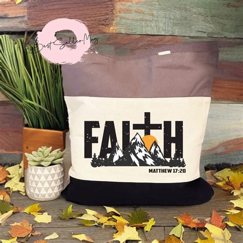 Faith Tote Bag Christian Tote Bag Canvas T Religious T