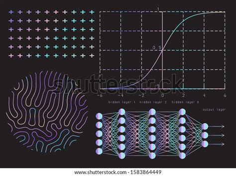 Neural Network Graphic Scheme Softmax Normalized Stock Vector Royalty Free
